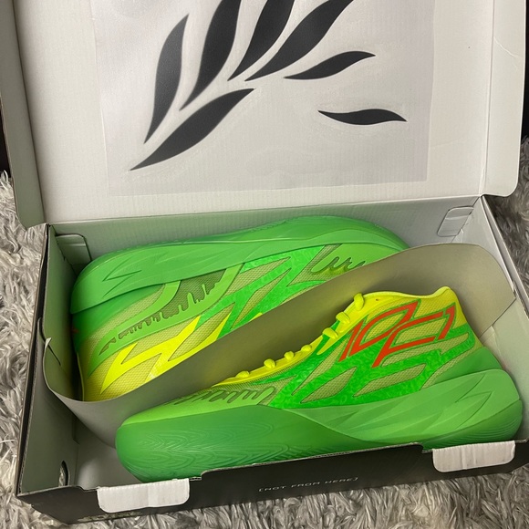 Puma | Shoes | Puma Mb2 X Slime Fluro Green Slime Squeeze | Poshmark